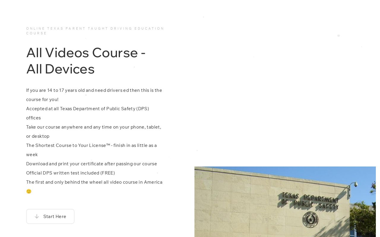 Texas Online Parent Taught Drivers Education Course